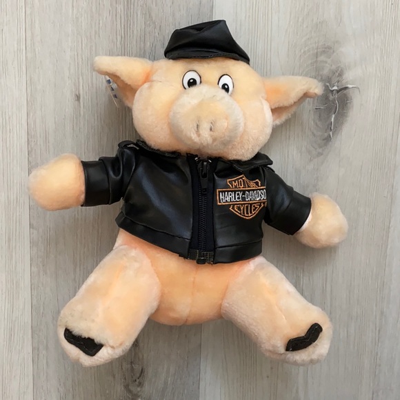 Harley-Davidson | Toys | Harleydavidson Biker Pig Plush Toy | Poshmark